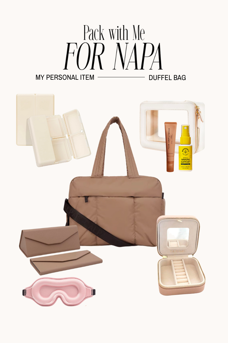 Napa CA Packing List | NeutrallyAshlan